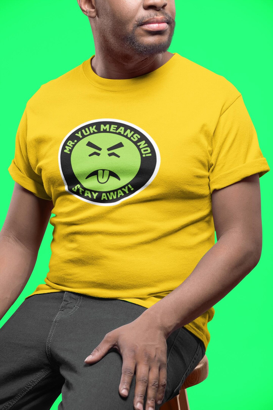 Mr Yuk Graphic Tee, Unisex Heavy Cotton T-shirt, Poison Control - Etsy