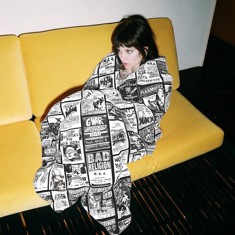 Punk Rock Throw Pillows - Etsy