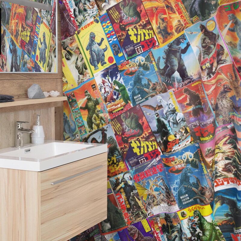 Godzilla Fabric - Etsy