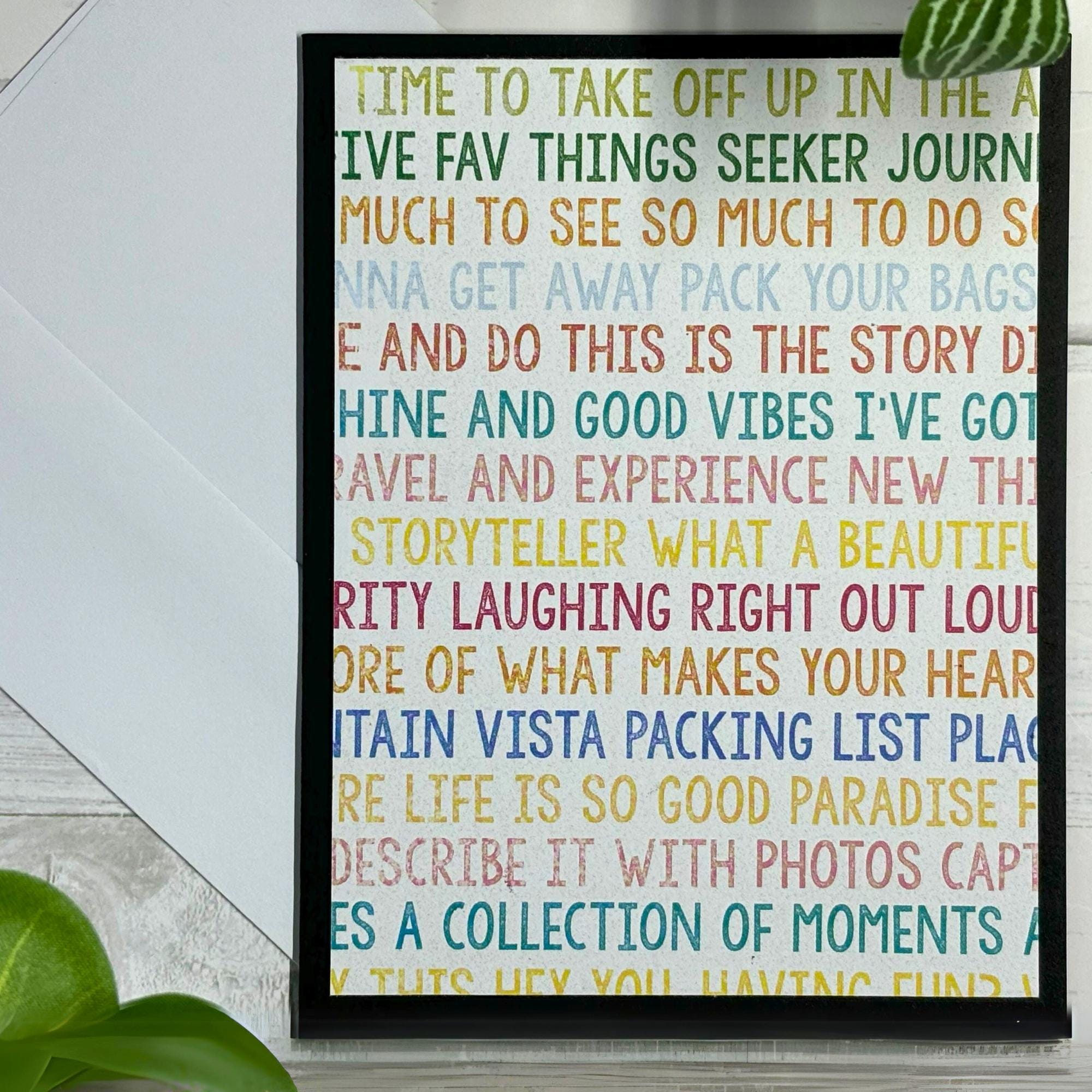 Ticket to Ride - Handmade Blank Folded Note Cards - Set of 6 With ...