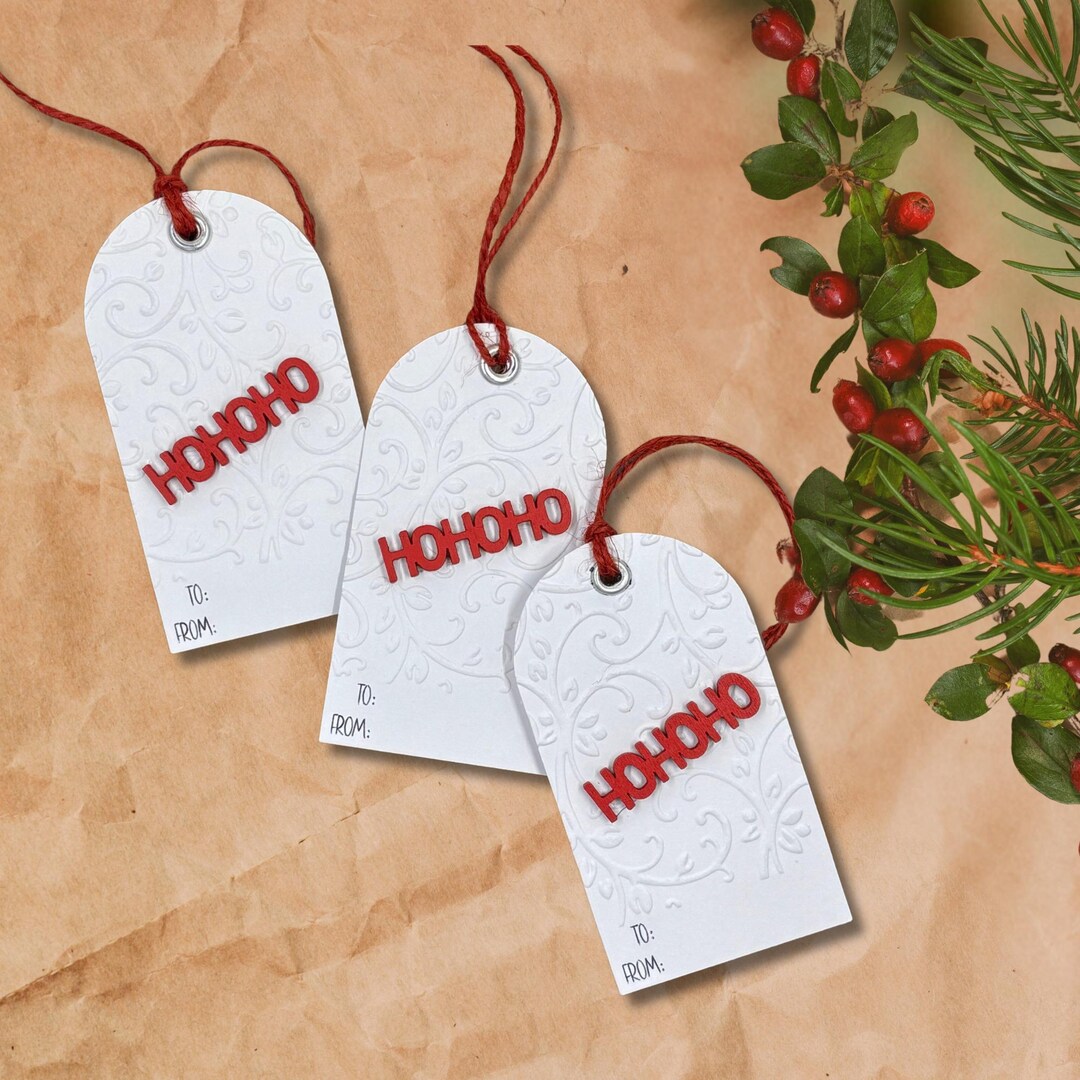 A Host of Ho Ho Ho Gift Tags Handmade Holiday Gift Tags Set of 6 ...