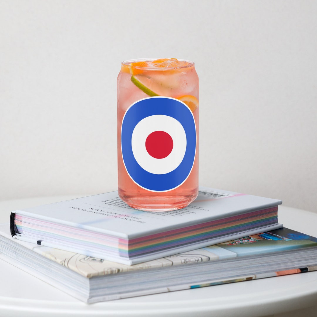 Iconic Mod Target Can-shaped Pint Cocktail & Mocktail Glass - Etsy