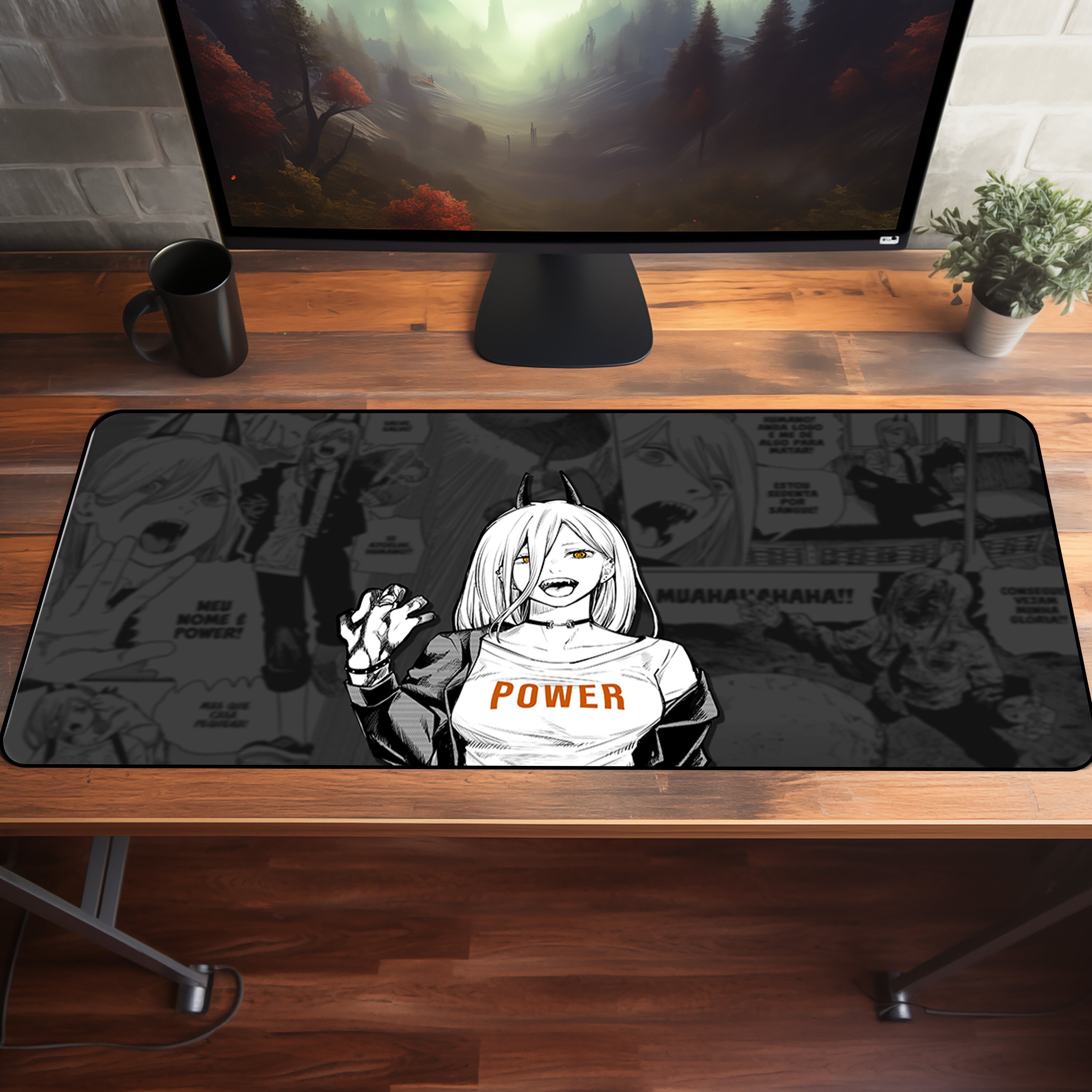 Power Mousepad,chainsaw Man Mousepad,power Desk Mats,anime Desk Mats ...
