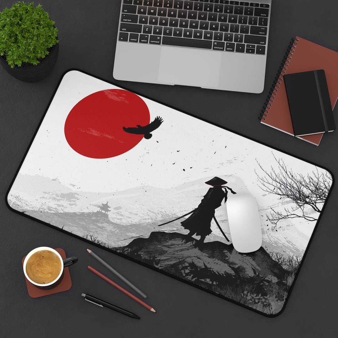 Mouse Pad, Samurai Desk Mat, Samurai Mouse Pad, Japanese Mouse Pad ...