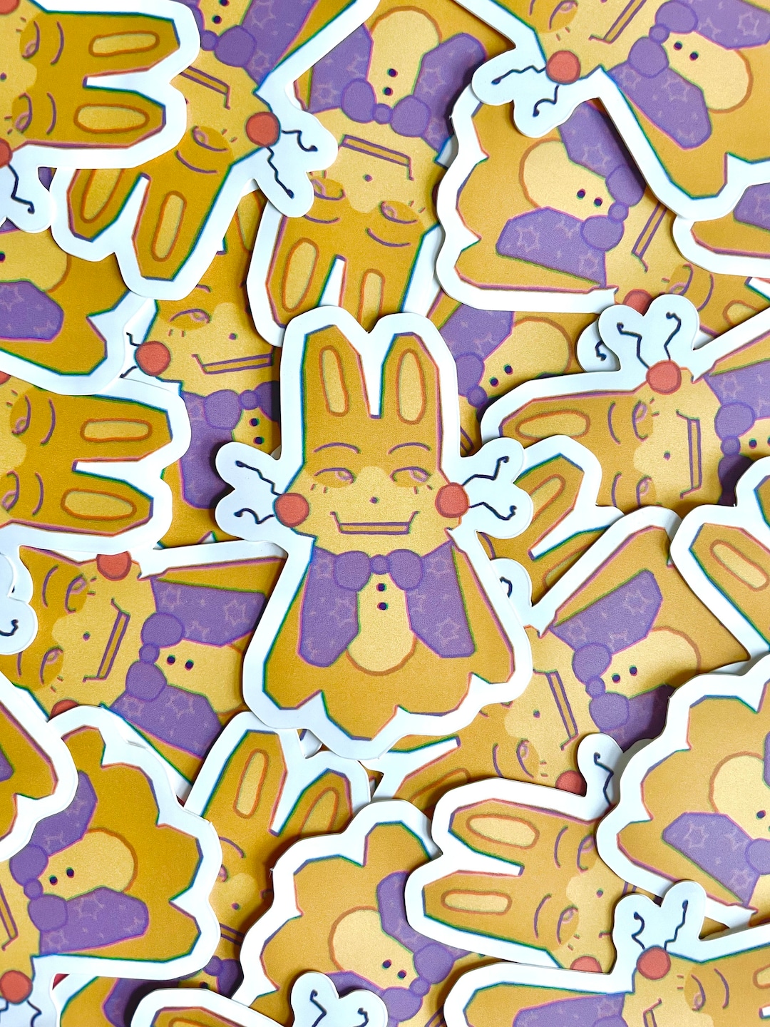 Low Poly Spring Bonnie Soft Touch Vinyl Sticker - Etsy