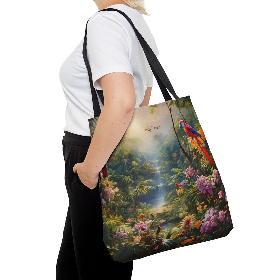 Tropical Forest Scenic Landscape Tote Bag Cruising Tote Bag Overnight ...