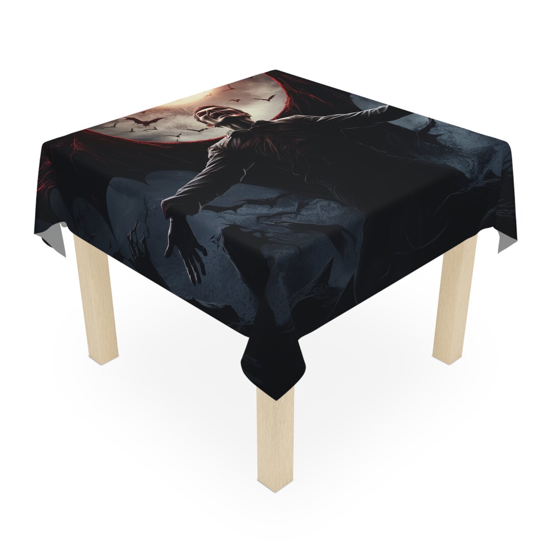 Vampire Bats Halloween Tablecloth Fall Harvest Rustic - Etsy