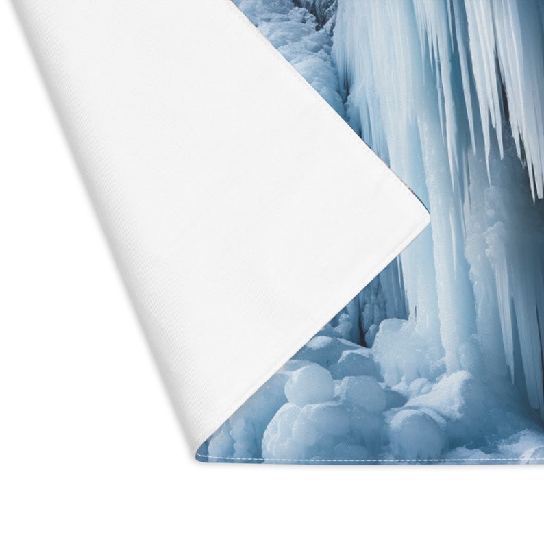 Frozen Waterfall Winter Placemat Christmas Placemat Winter Decorations ...