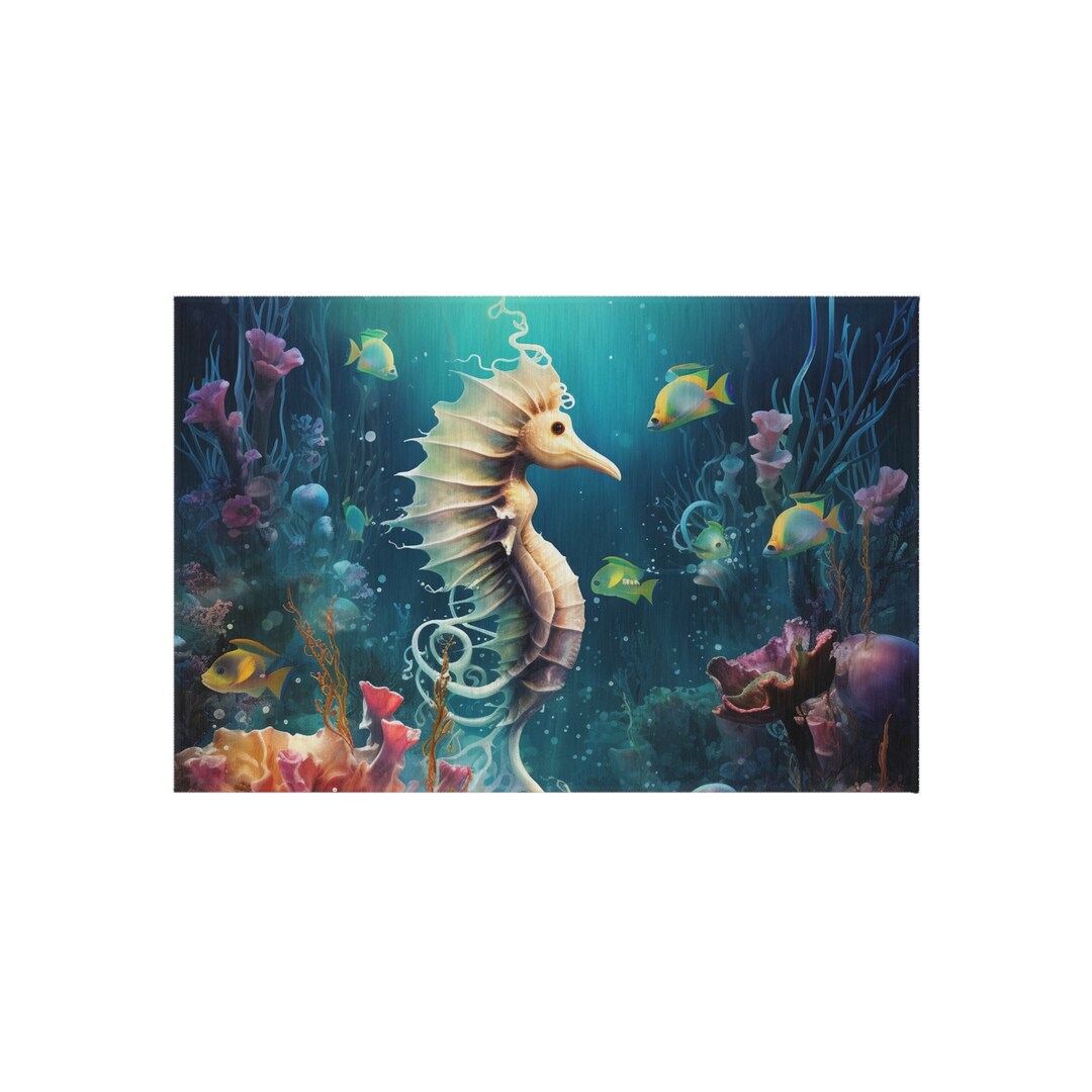 Sea Creature Door Mat Aquarium Door Rug Fish Rug Sea Rug Ocean Theme ...