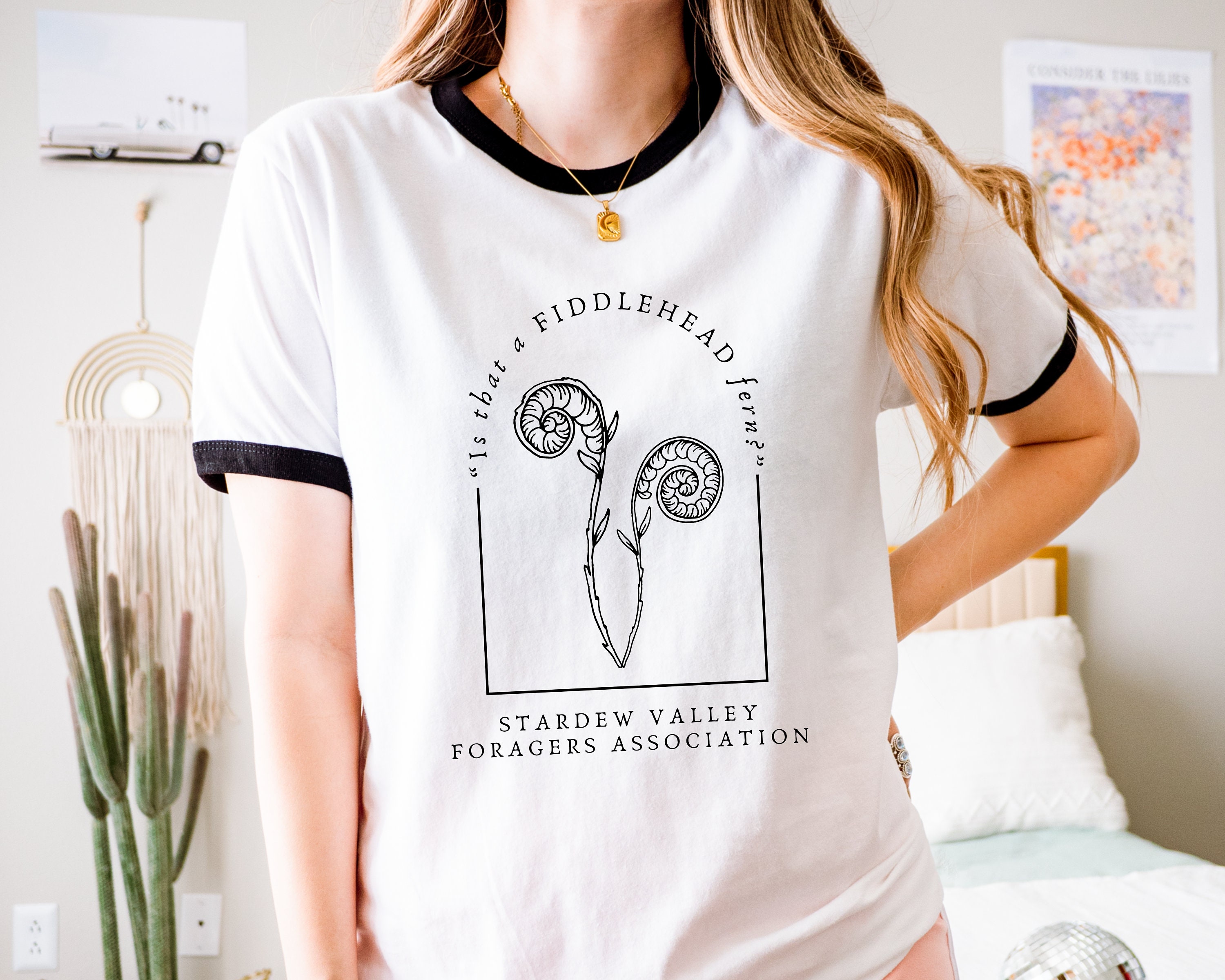 Fiddlehead Fern Shirt Stardew Valley Foragers Association Unisex Cotton ...