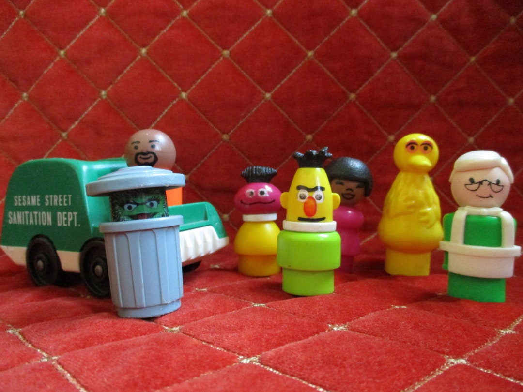 Fisher Price 939 940 Little People Sesame Street Characters Figures ...