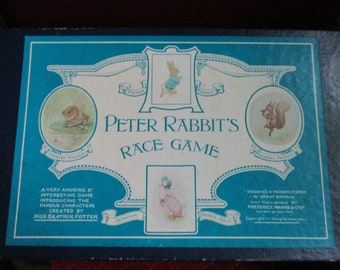 Peter Rabbit Vintage Board Game Beatrix Potter's Peter Rabbit Race Game ...