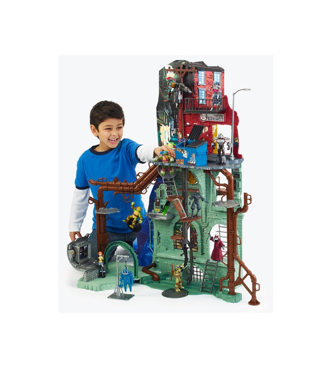 TMNT Secret Sewer Lair 2012 Near Complete Teenage Mutant Ninja Turtles ...