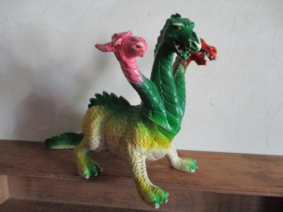 Hydra Toy Figure Vintage 1984 Three-headed Dragon Greek Mythology ...