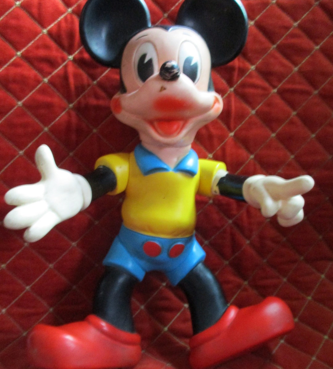 Mickey Mouse Squeak Toy Walt Disney Pouette Vintage 1960s 1970s - Etsy