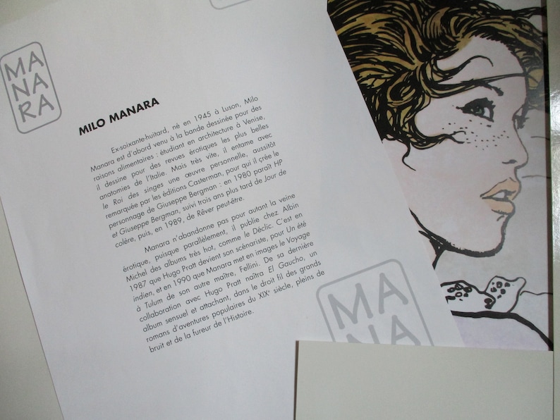 Milo Manara Map With 6 Offset Prints El Gaucho - Indian Summer Complete ...