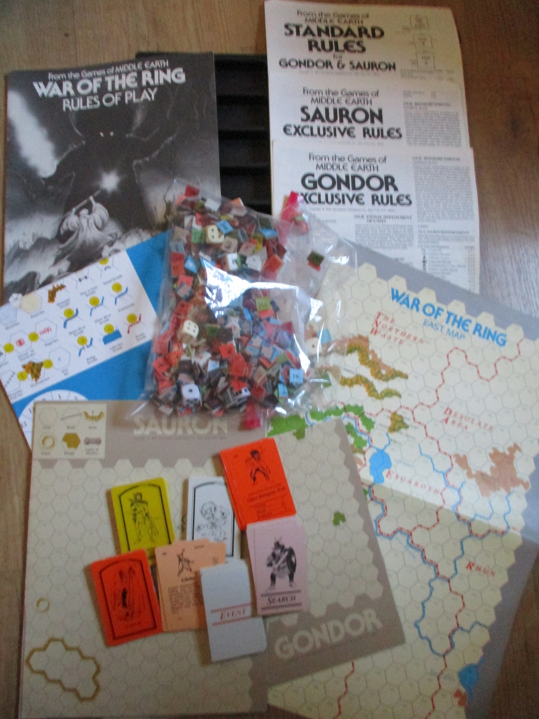 War of the Ring Fantasy Roleplay Board Game Vintage 1977 Middle Earth ...