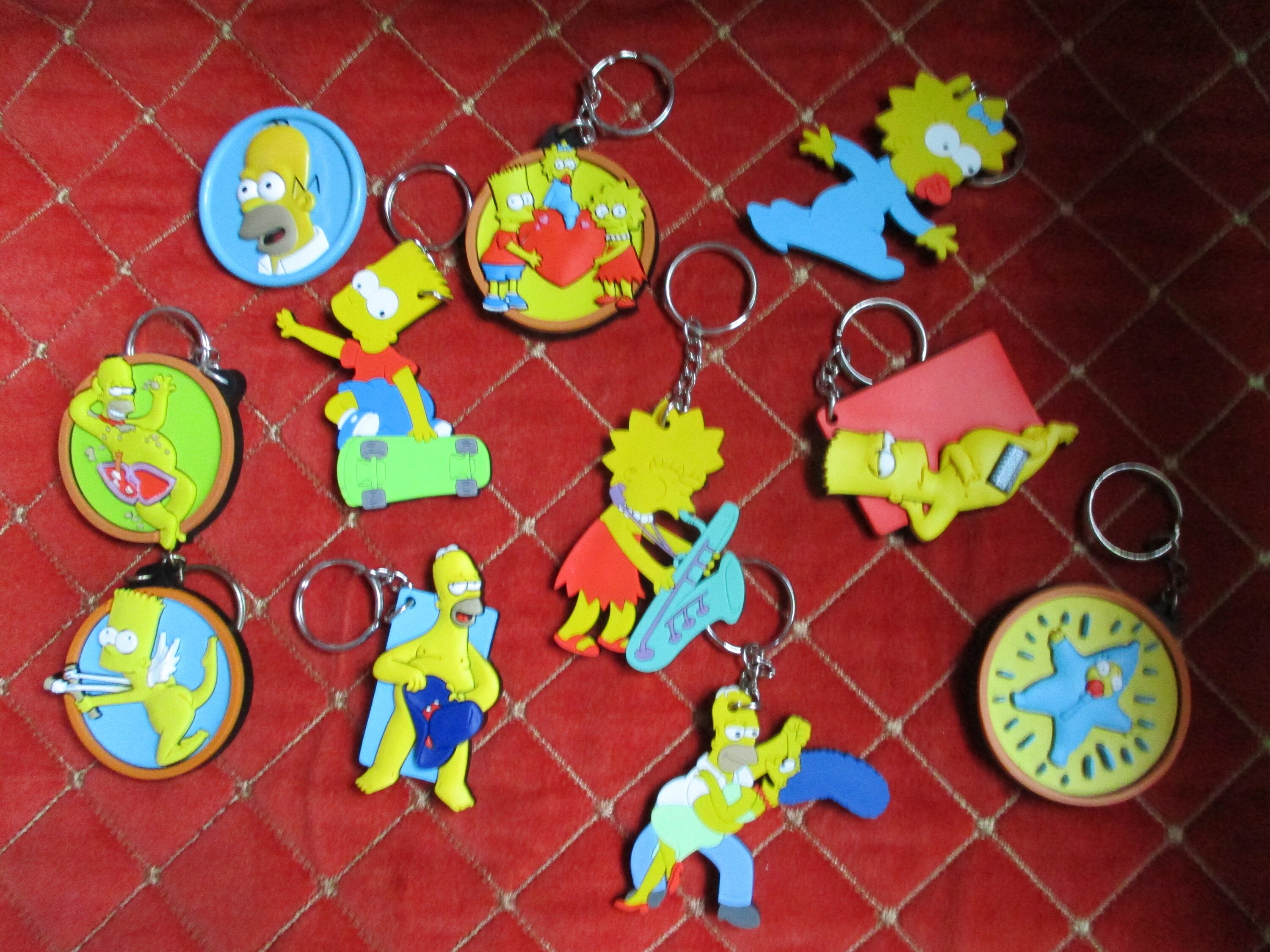 The Simpsons Keychain Badge Vintage 1999 Bart Lisa Maggie - Etsy