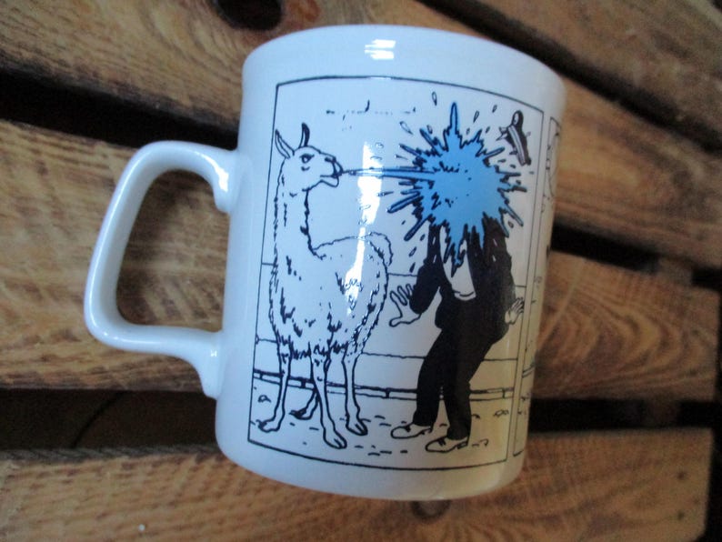 Tintin Kuifje Coffee Mugs Vintage 1980 Hergé Complete Set Kitchen ...