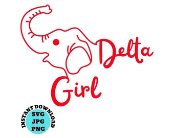 Delta Girl Sorority Digital Downloadable File SVG - Etsy