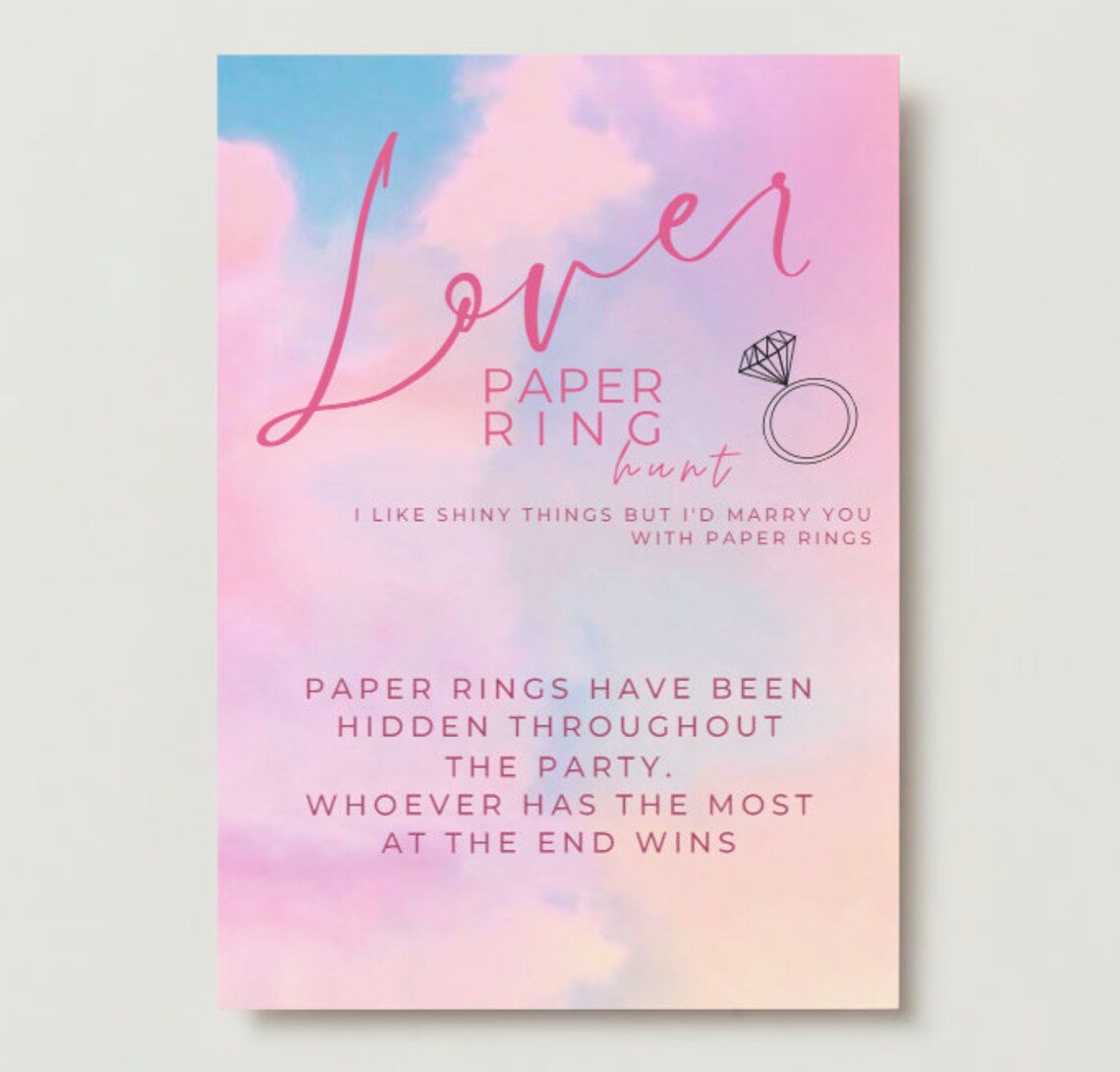 Taylor Swift Inspired Lover Themed Bridal Shower Bundle - Etsy