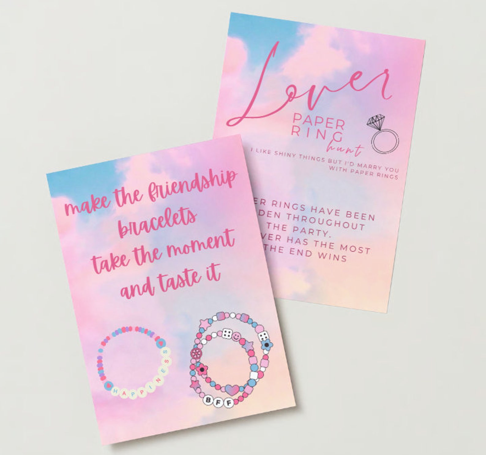 Taylor Swift Inspired Lover Themed Bridal Shower Bundle - Etsy