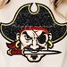 3 Red Glitter Pirate Buccaneers Mascot PNG 300 DPI Instant Download ...