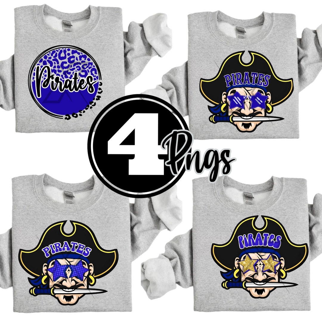 4 Preppy Pirate Mascot PNG Star Eyes Sunglasses School Mascot College ...