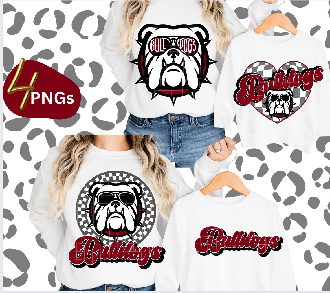 Preppy Bulldog Mascot PNG Sunglasses Star Sunglasses Spirit Shirt High ...