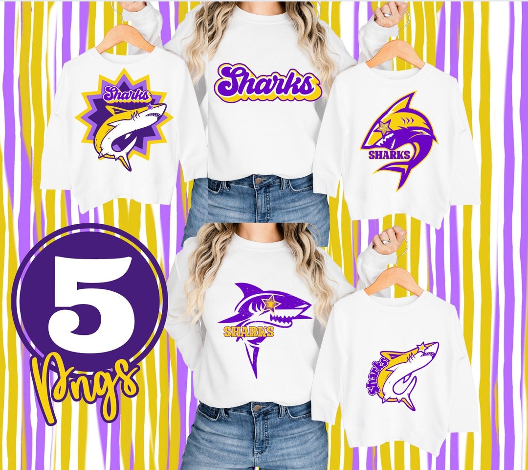 Sharks PNG Purple & Yellow Star Eye Sunglasses, Cute Trendy Preppy ...