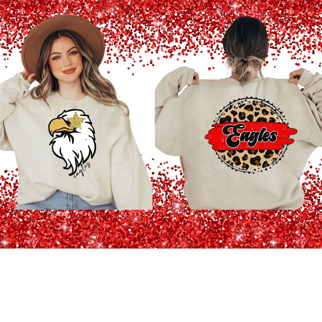 Preppy Red Maroon Burgundy EAGLE Mascot PNG Glitter Star Sunglasses ...