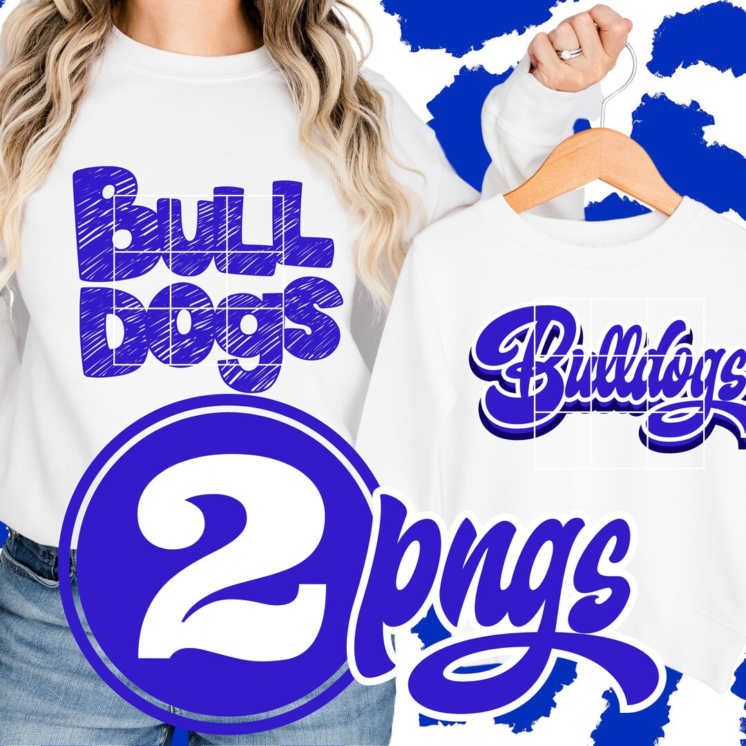 Preppy Bulldog Word Text PNG Great for Team Shirts High School College ...