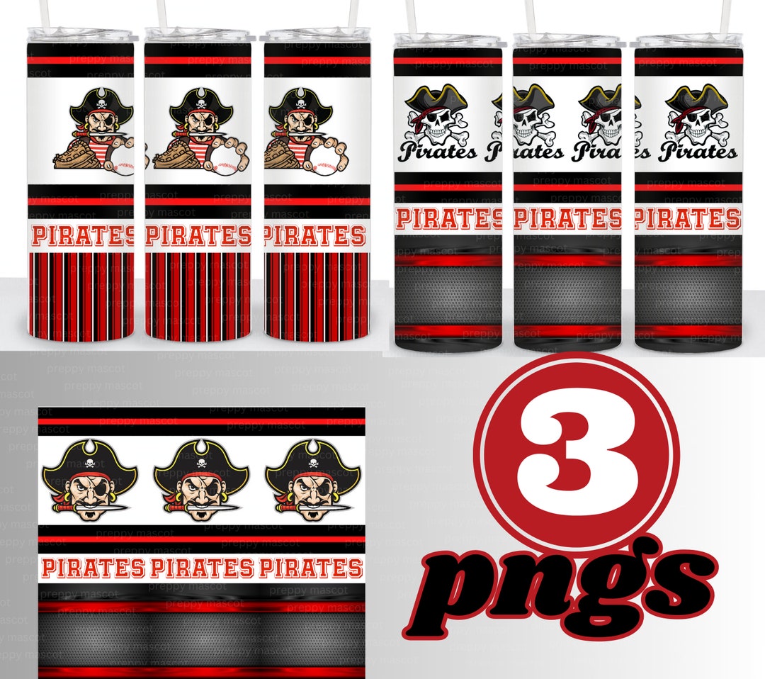2 Preppy Pirate Mascot PNG School Mascot College Tumbler Wrap ...