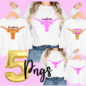 Preppy Longhorn Mascot Star Eyes Sunglasses PNG Great for Team Shirts ...