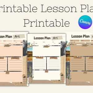 Editable Daily Lesson Plan, Printable Planner Pages, Printable Teacher ...