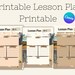 Editable Daily Lesson Plan, Printable Planner Pages, Printable Teacher ...