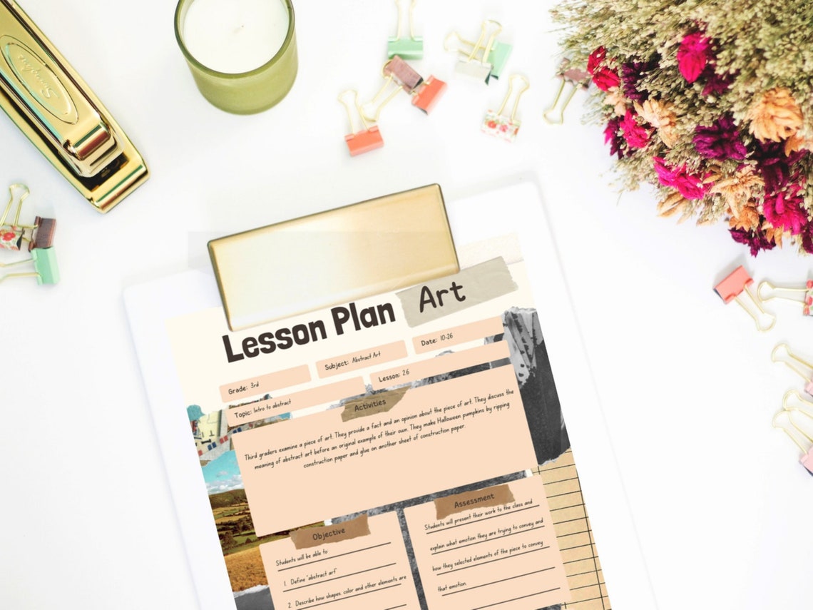 Editable Daily Lesson Plan, Printable Planner Pages, Printable Teacher ...