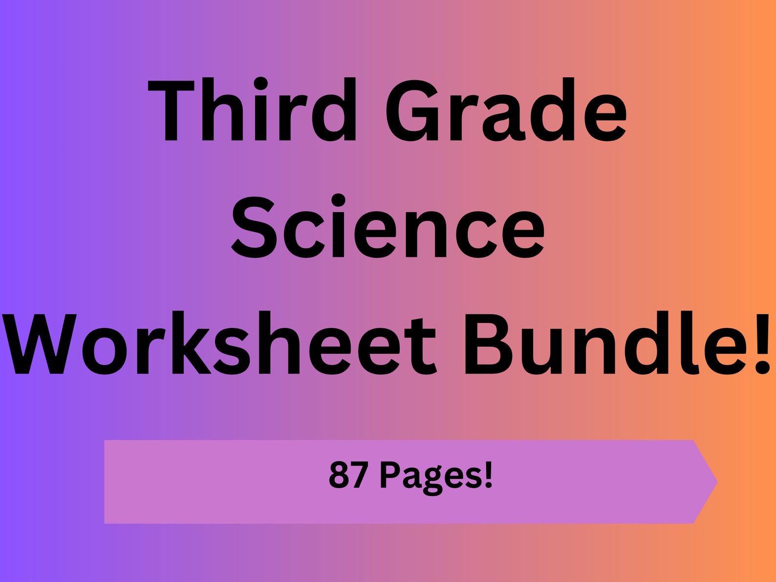 Third Grade Science Bundle | Answer Keys | Science Worksheets ...