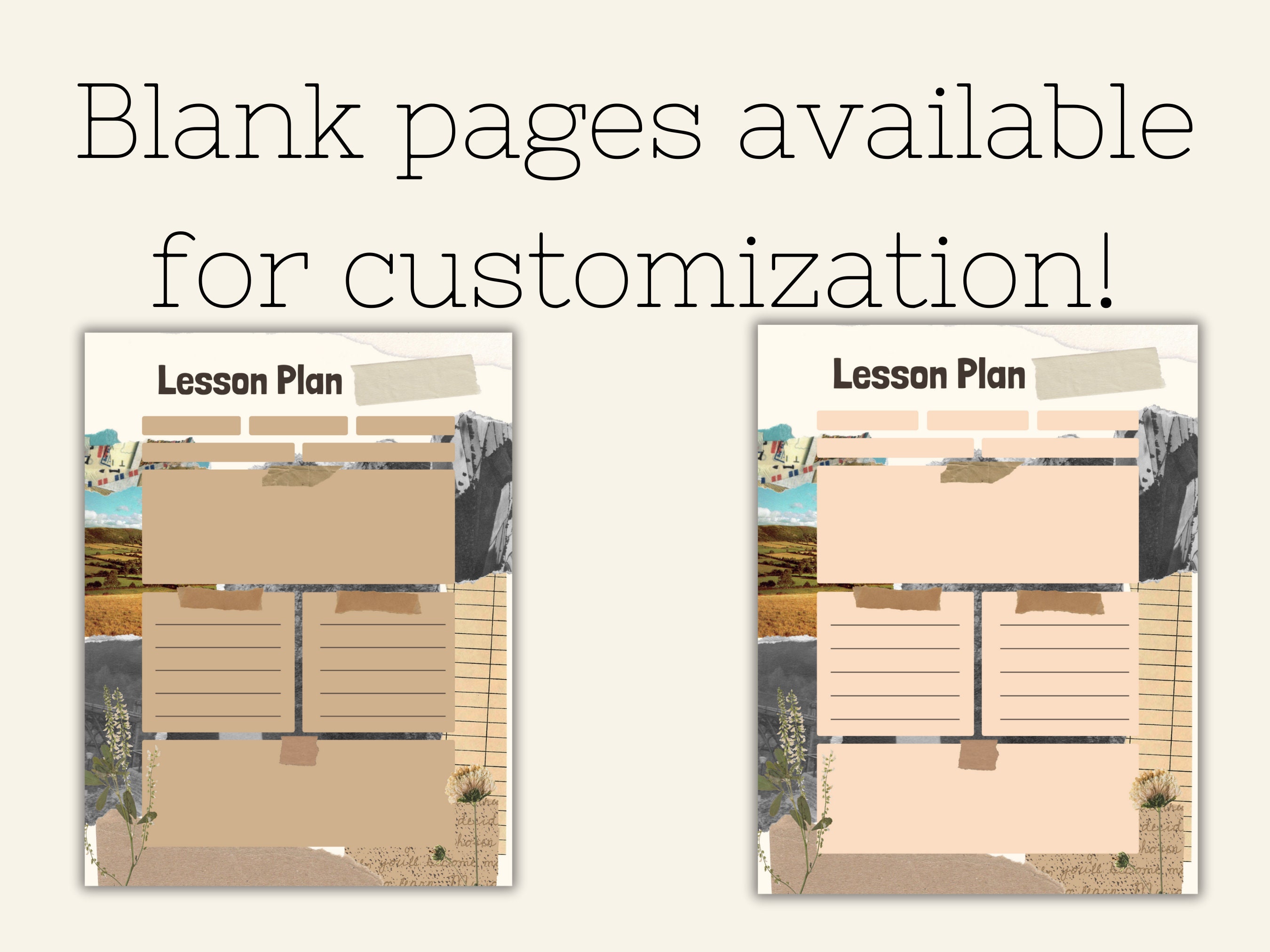 Editable Daily Lesson Plan, Printable Planner Pages, Printable Teacher ...