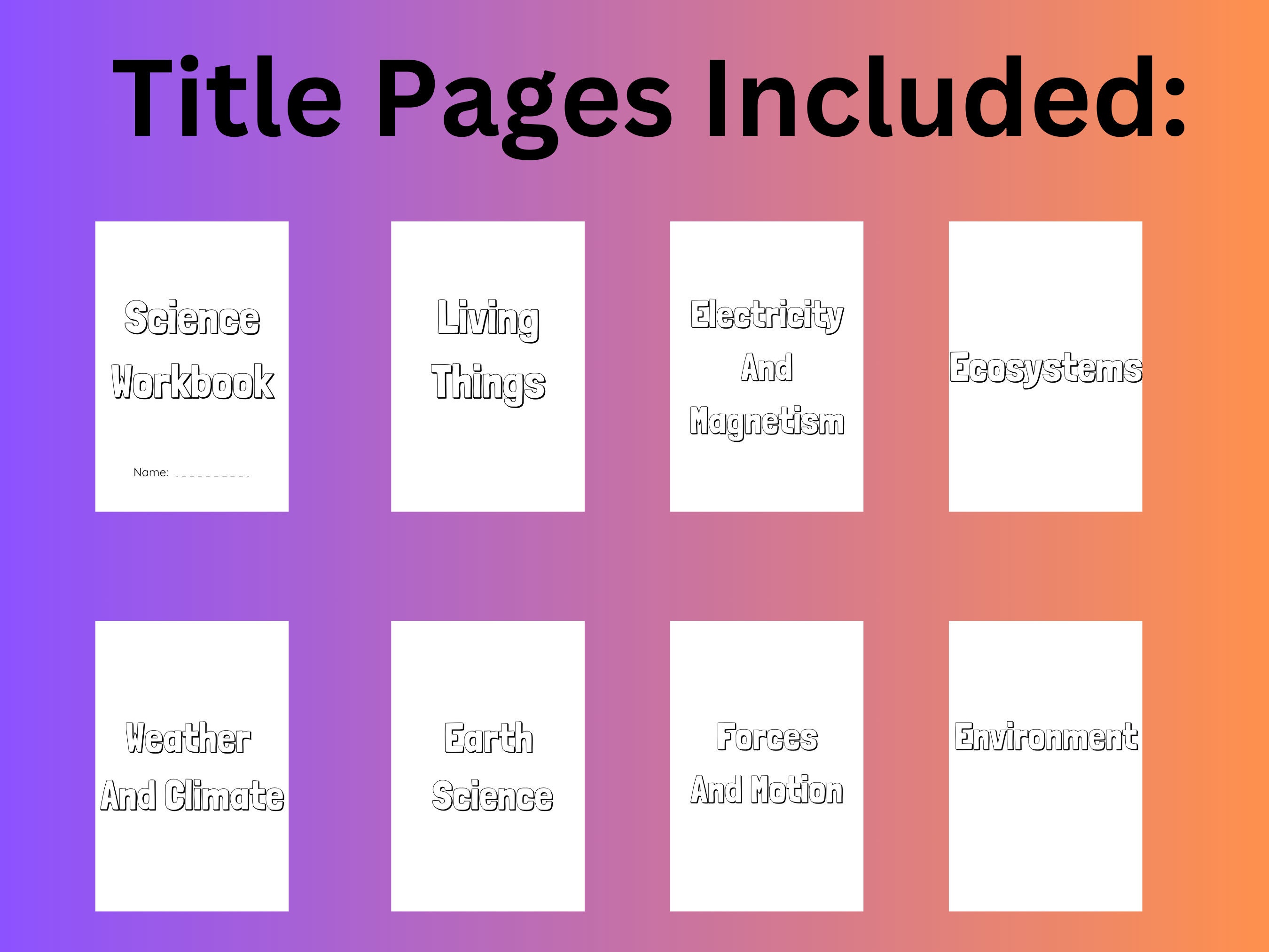 Third Grade Science Bundle | Answer Keys | Science Worksheets ...