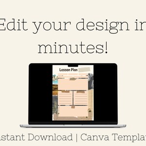 Editable Daily Lesson Plan, Printable Planner Pages, Printable Teacher ...