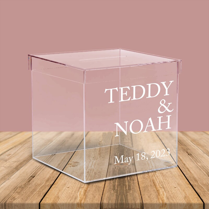 Acrylic Card Box - Etsy