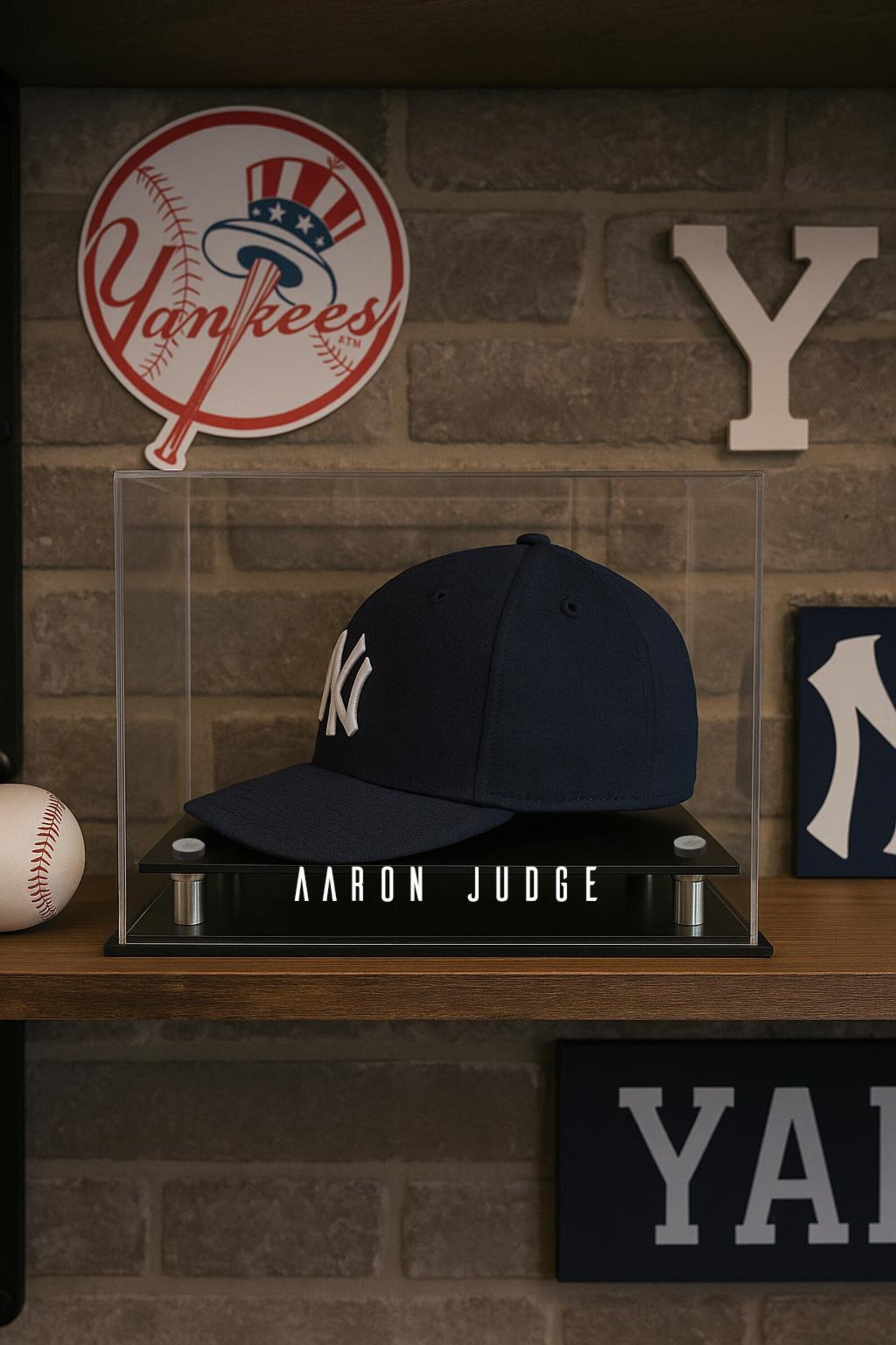 Personalized Handmade Acrylic Baseball Glove/hat/helmet Display Case ...
