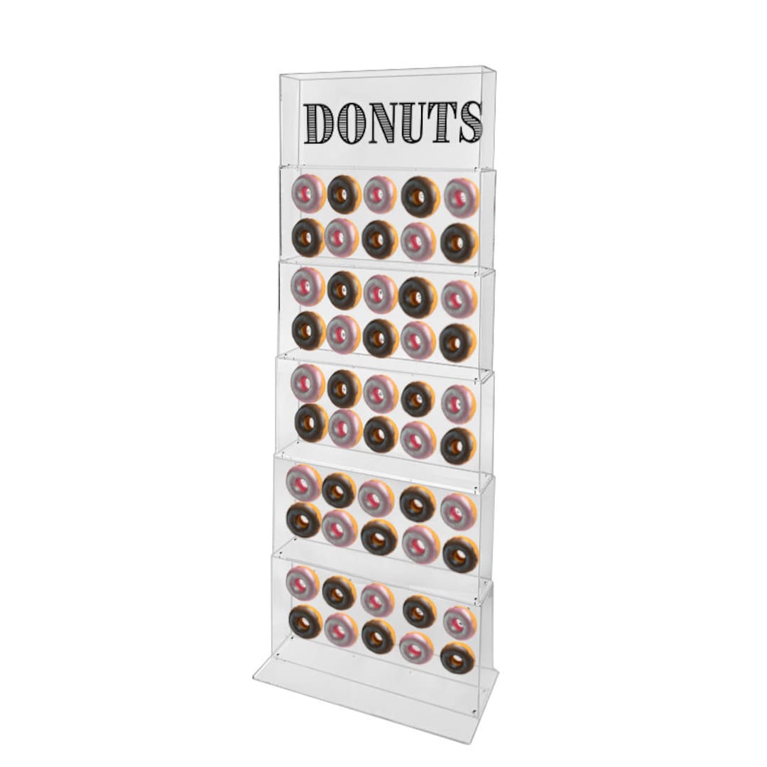 Personalized Handmade Acrylic Wedding Donut Wall - Clear Party Display ...