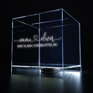 Personalized Engraved Wireless LED Light Handmade 10" Acrylic Bar ...