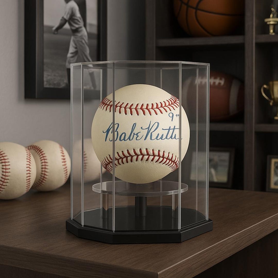 Personalized Uv-protected Acrylic Display Case for Baseball, Tennis ...