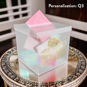 Custom Personalized Handmade 10" Frosted Acrylic Quinceañera/mis Quince ...