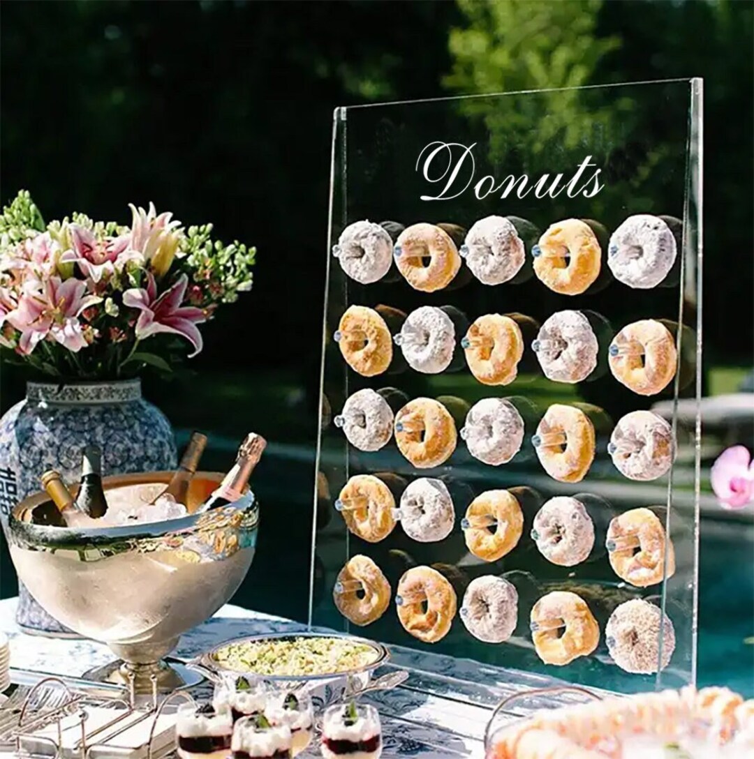 Personalized Handmade Acrylic Wedding/party Donut Wall Holds 25 ...