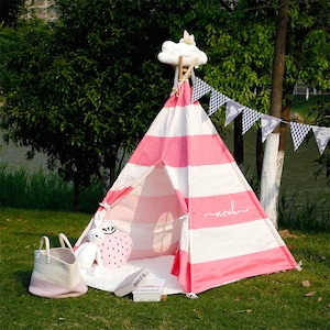 Custom Personalized Children's Play Tepee - Child Fort Teepee for Boys ...