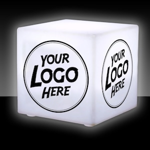 Customized Glow Light Cube Trade Show/event/retail Logo Display Box ...